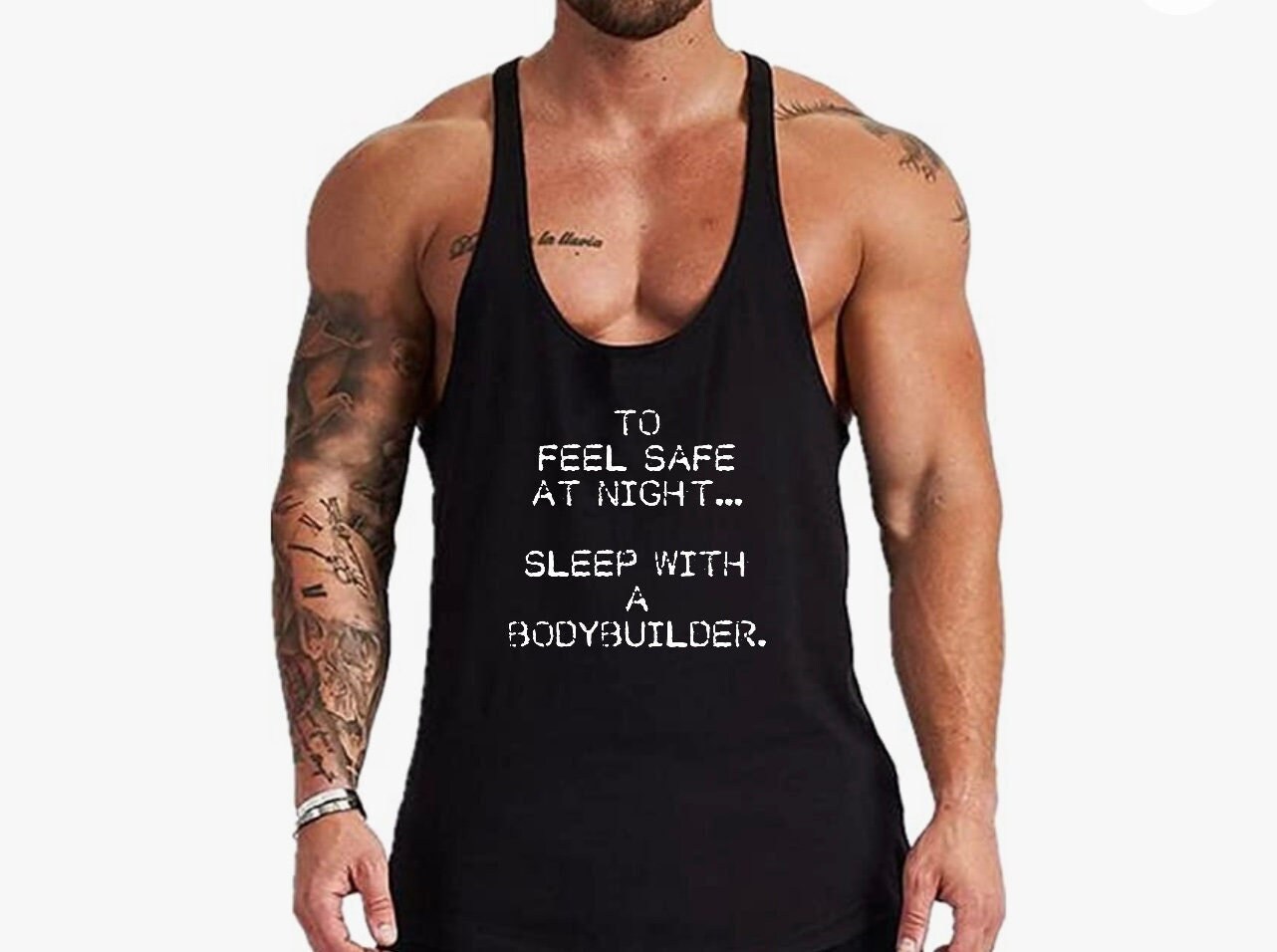 Sleep With a Bodybuilder Bodybuilding Tank Workout Tank - Etsy
