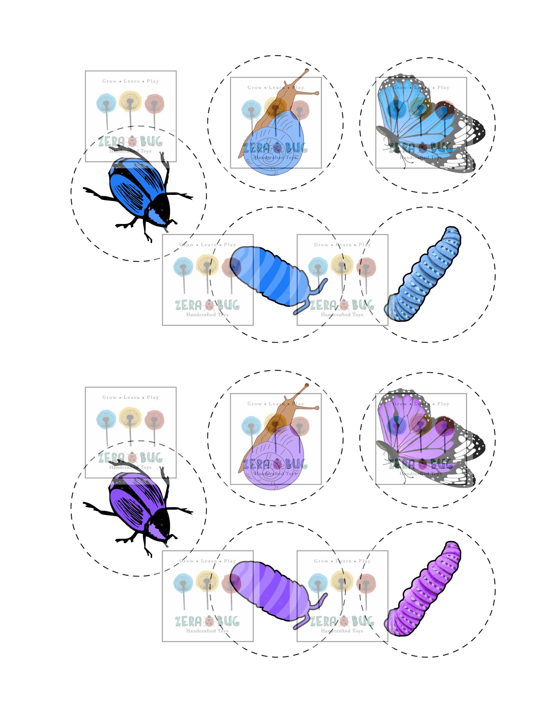 Bug Catcher Preschool Kindergarten Activity Printable Cut & Paste ...