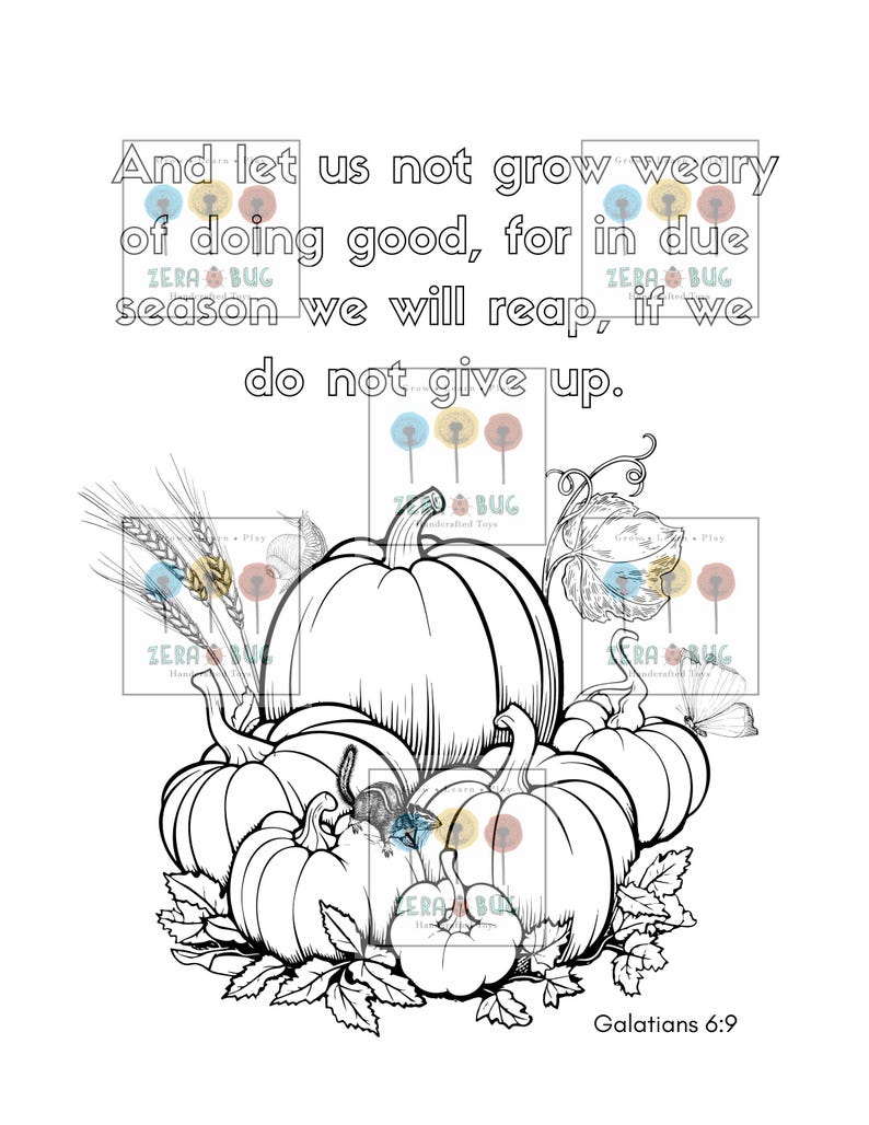 Scripture Kid’s Coloring Pages Bible Thanksgiving Fall Autumn Harvest ...