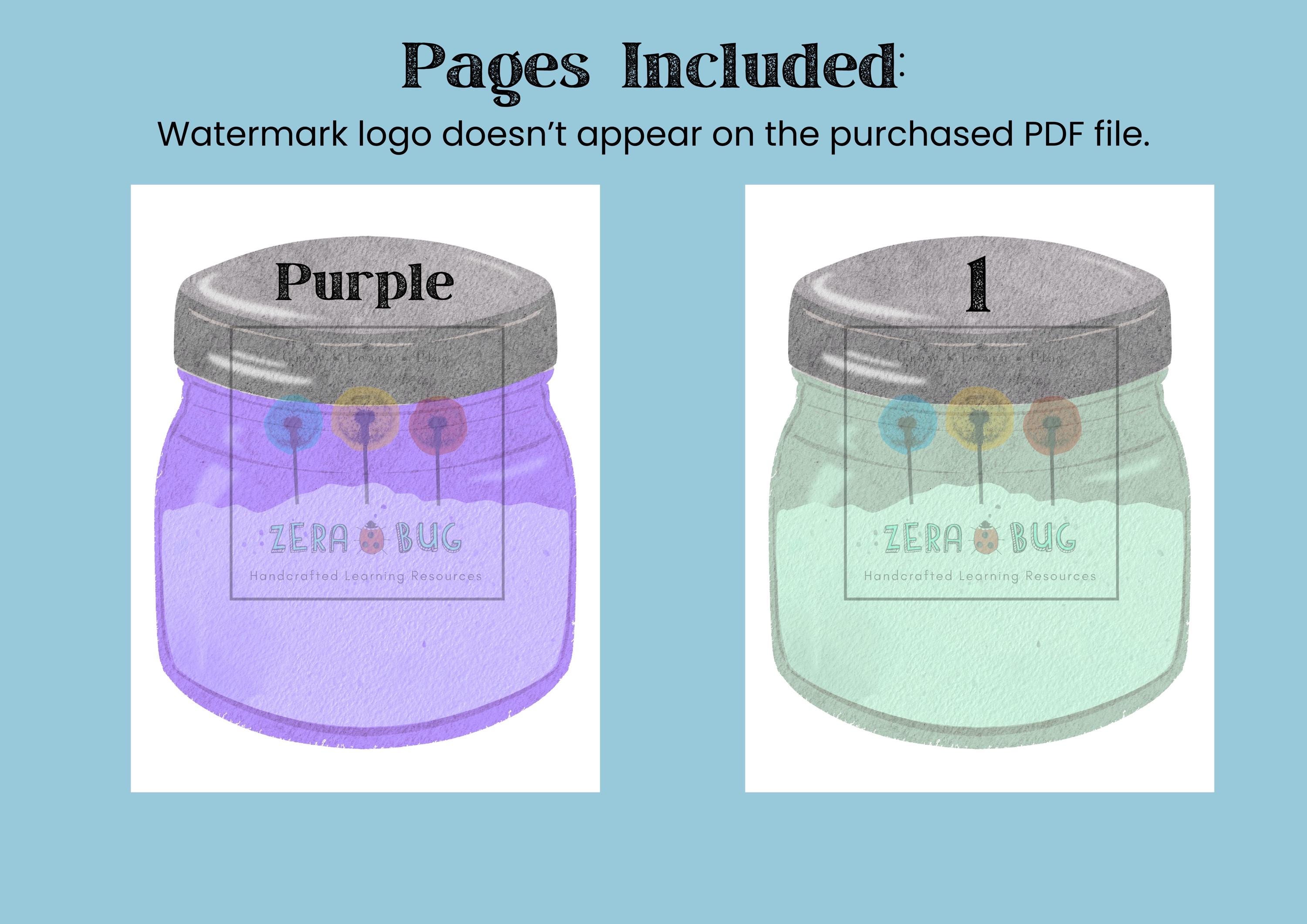 Cookie Jar Preschool Kindergarten Activity Printable Colors Counting ...