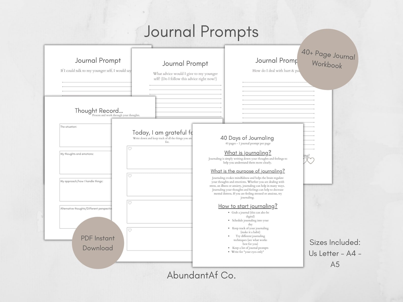 Journal Prompts, Mental Health Journal, Self Care Journal, Writing ...