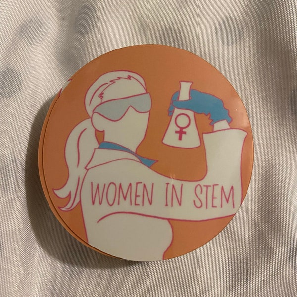 Woman in Stem Bumper Sticker - Etsy