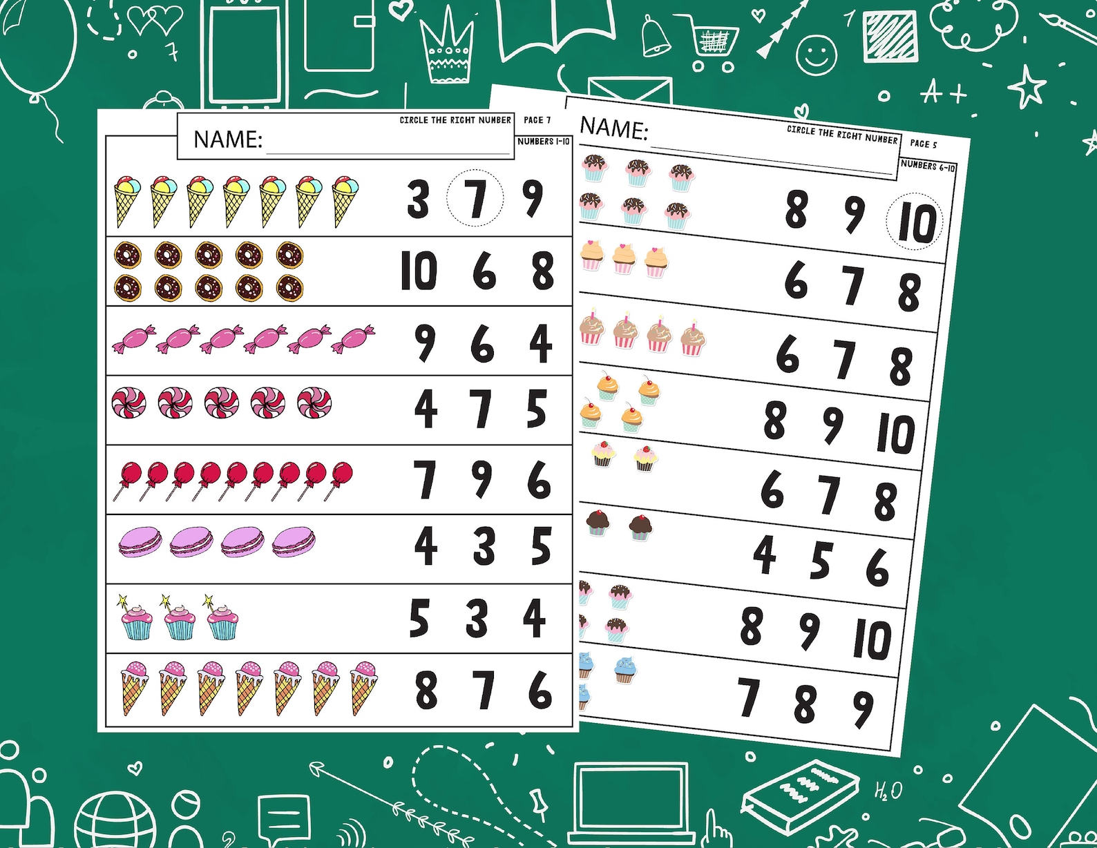 Preschool Worksheets 40 Pages Letter Recognition Numbers - Etsy