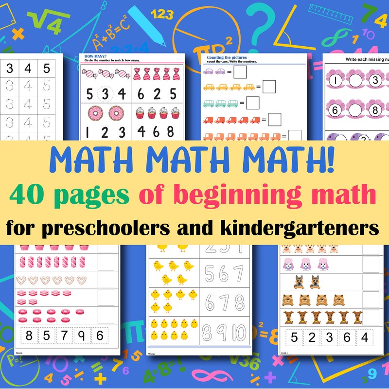 K 5 Math Worksheets - Etsy Canada