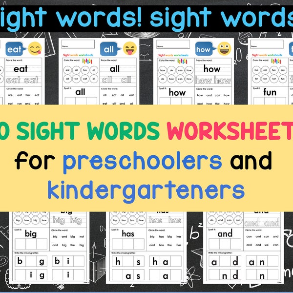 Sight Words - Etsy