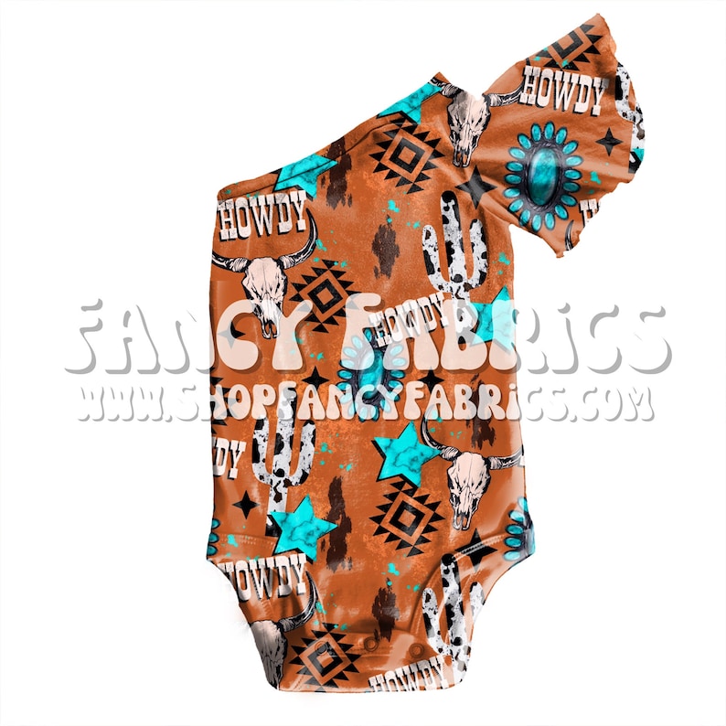 Howdy Brown Fabric By The Yard Bullet Double Brushed Etsy