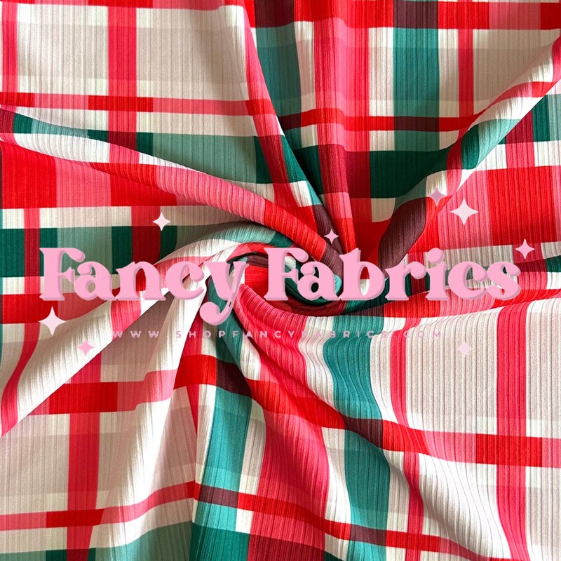 Stretch Plaid Fabric - Etsy