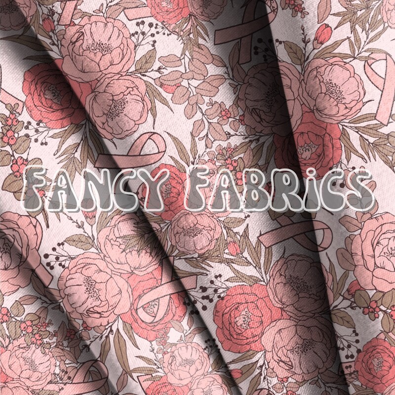 Breast Cancer Fabric - Etsy