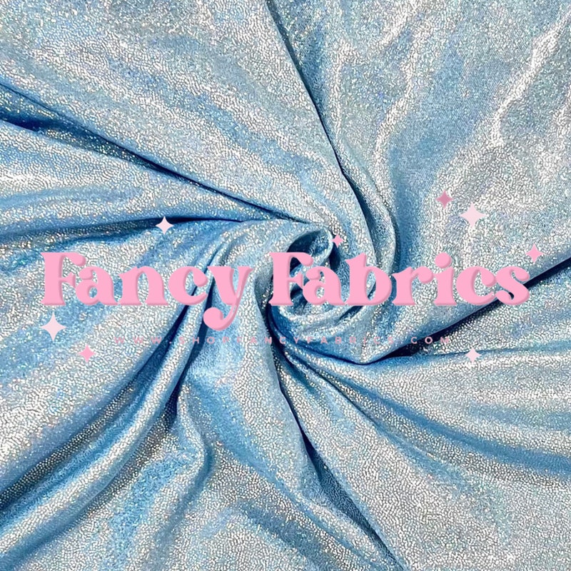 Blue Lurex Fabric - Etsy