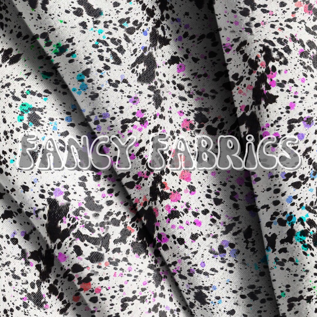 Colorful Cowhide | Fabric by the Yard | Bullet | Double Brushed ...
