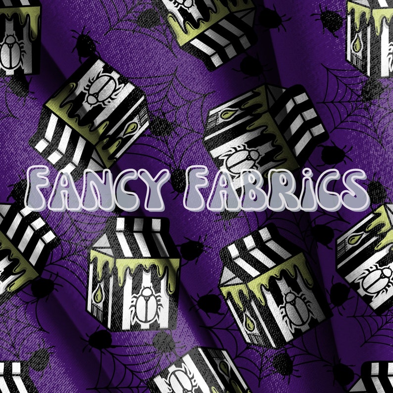 Beetle Juice Fabric By The Yard Bullet Double Brushed Etsy
