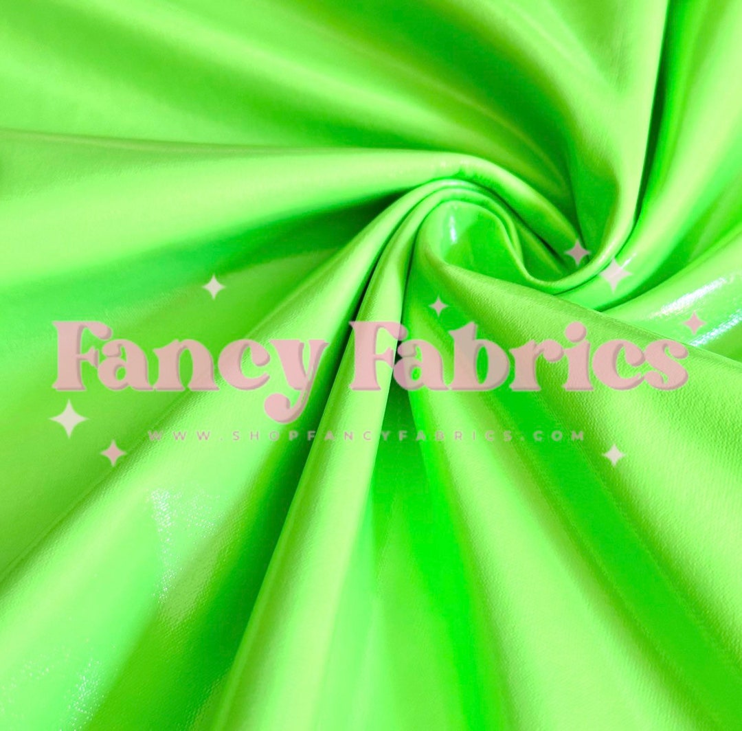 Ready to Ship Neon Green Plastics Stretch Vinyl Polyester Base 2 Way ...