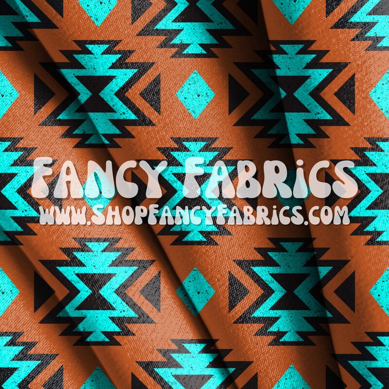 Aztec Print Fabric - Etsy UK