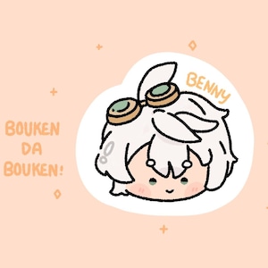 Genshin Impact Bennett Stickers (bouken Da Bouken!) - Etsy