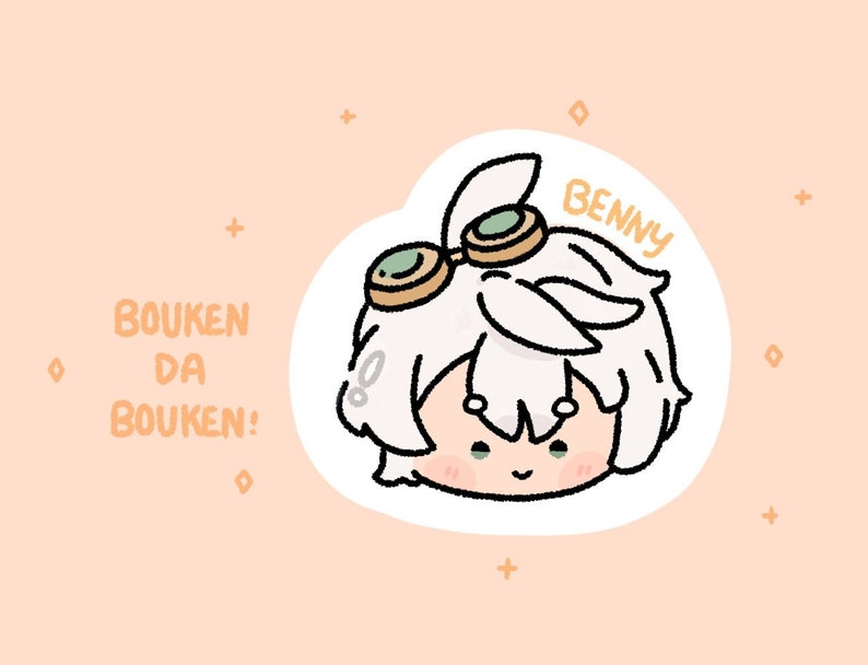 Genshin Impact Bennett Stickers (bouken Da Bouken!) - Etsy