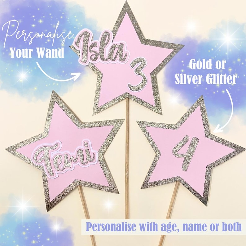 PINK Princess Castle Cake Topper With Rainbow | Princess Party ...