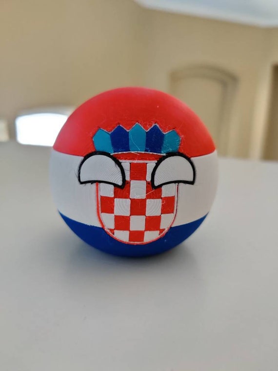 Countryballs 3D Printed Models/desk Art croatia | Etsy