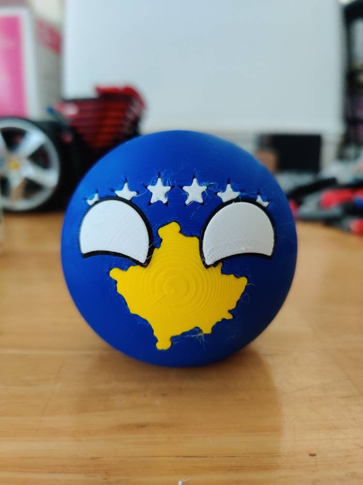 Countryballs 3D Printed Models/desk Art (kosovo) - Etsy