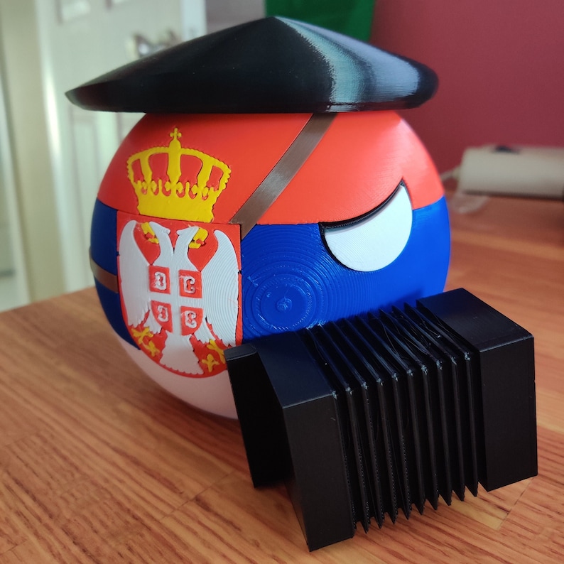Countryballs 3D Printed Models/desk Art serbia - Etsy