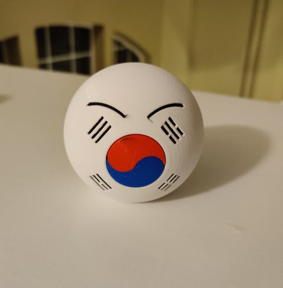 Countryballs 3D Printed Models/desk Art south Korea | Etsy