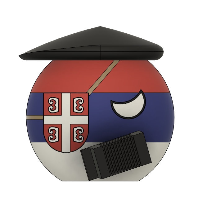 Countryballs 3D Printed Models/desk Art (serbia) - Etsy