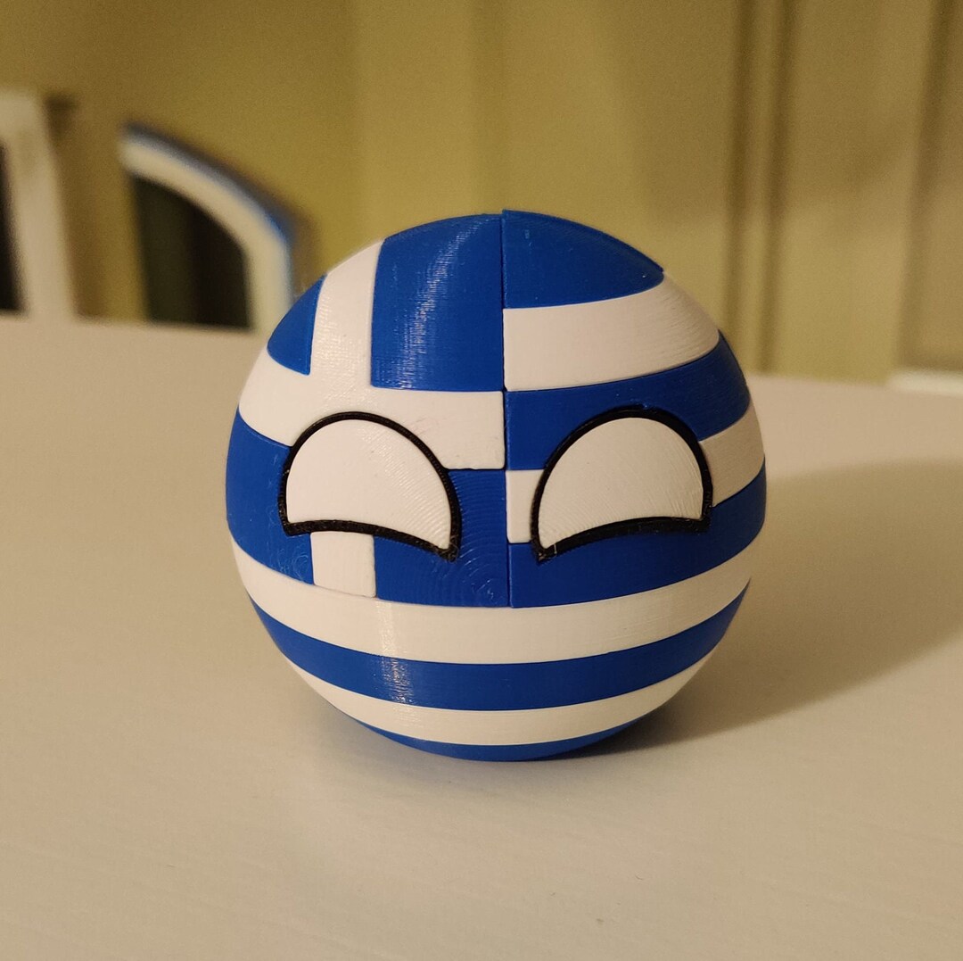 Countryballs 3D Printed Models/desk Art (greece) - Etsy