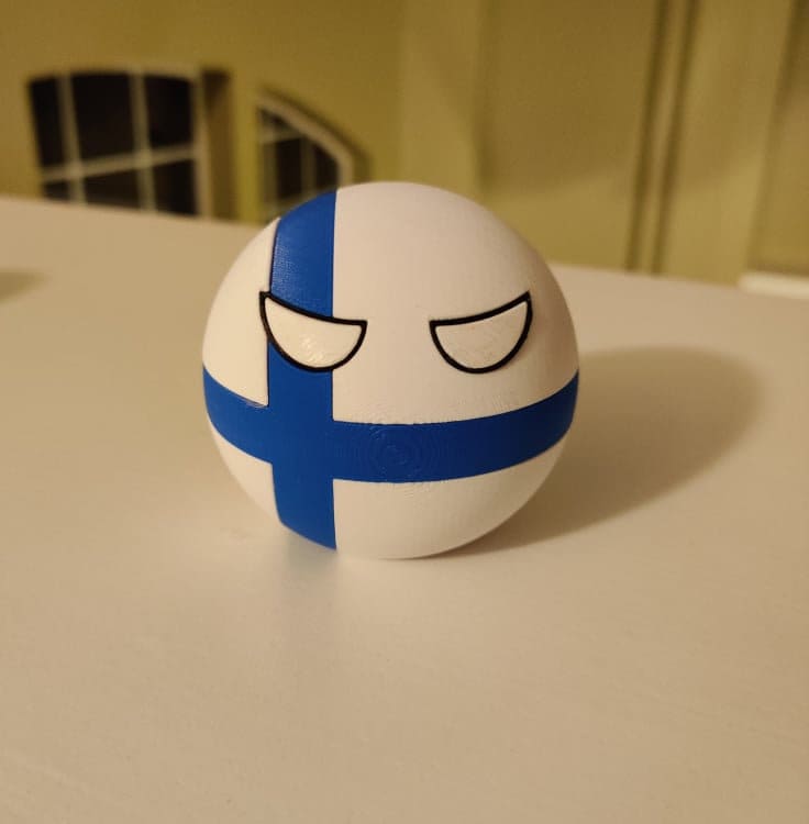 Countryballs 3D Printed Models/desk Art (finland) - Etsy UK