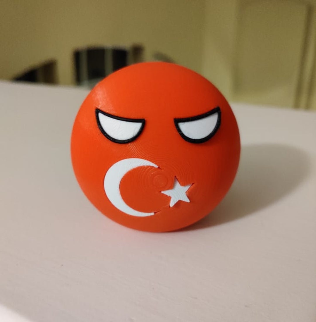 Countryballs 3D Printed Models/desk Art (turkey) - Etsy