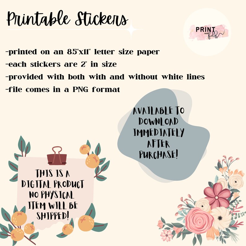Cute Fruit Stickers - Etsy