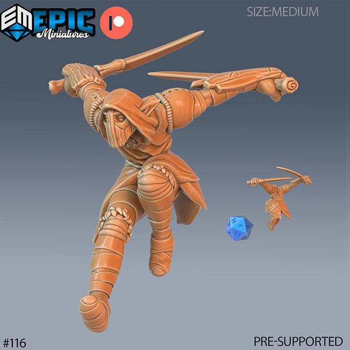 DND Miniature Elves Elf Collection Dungeons and Dragons Mini Resin 3d ...