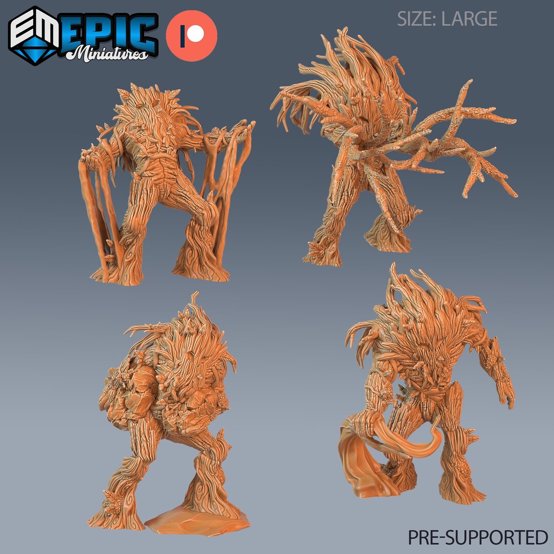 Shambling Mound Set of 4 DND Miniatures Cruel Marshes Collection ...