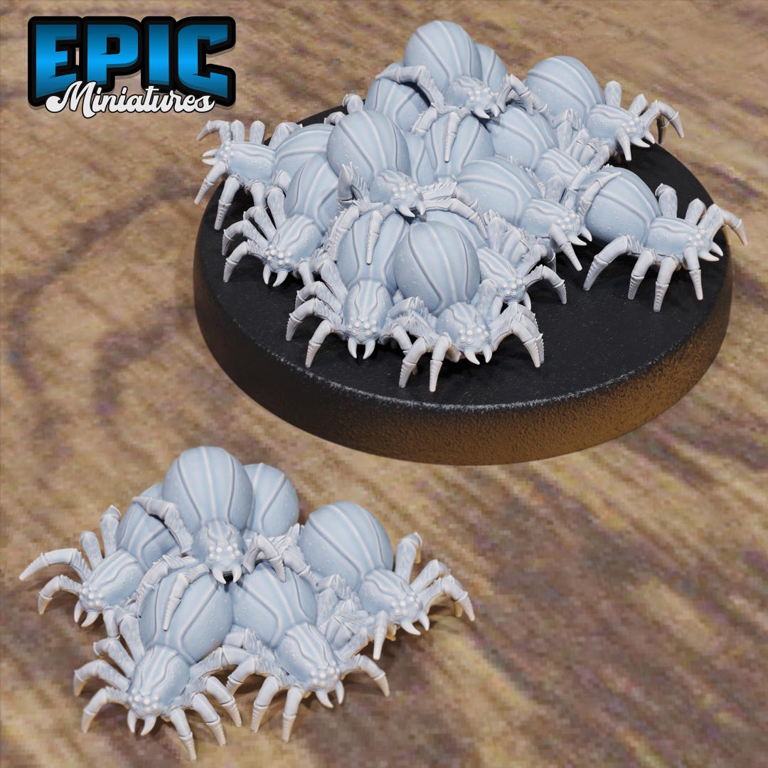 Spider Swarm Set of 2 DND Miniatures Prison Break Collection Dungeons ...