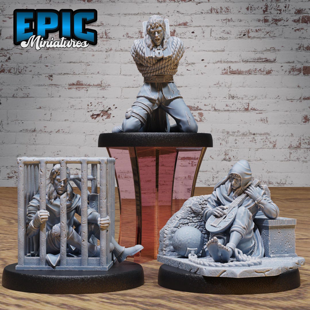 Prisoner Master Set of 3 DND Miniatures Prison Break Collection ...