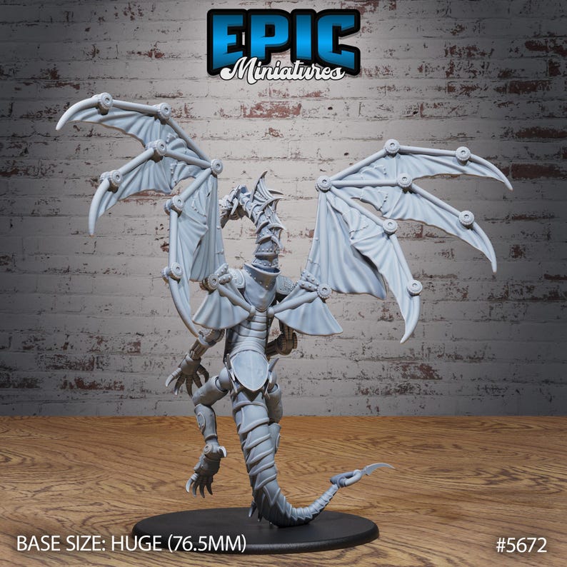 Dragon Construct Set of 3 DND Miniatures Mechanus Clockwork Collection ...
