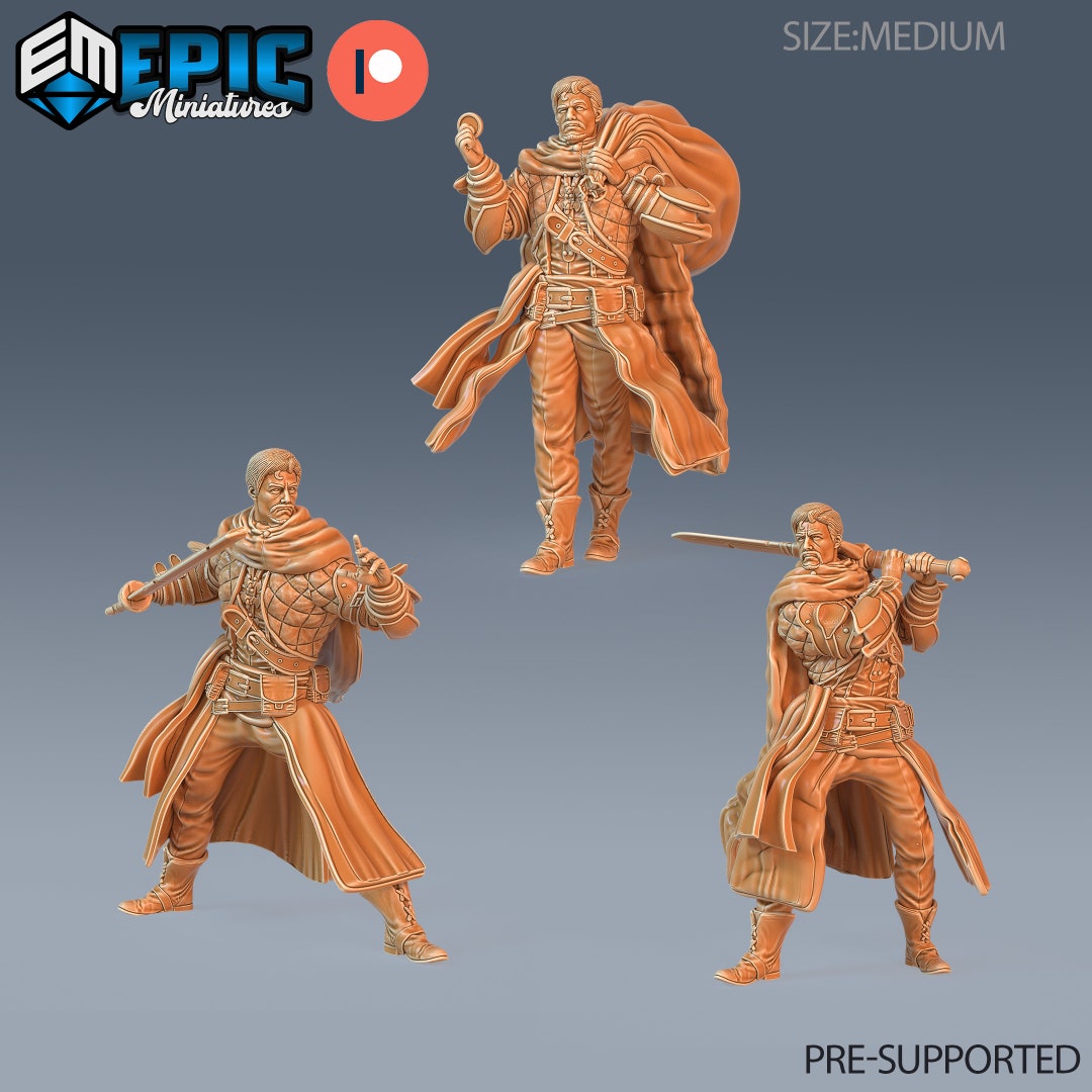 Human Thief Set of 3 DND Miniatures Guild of Thieves Collection ...