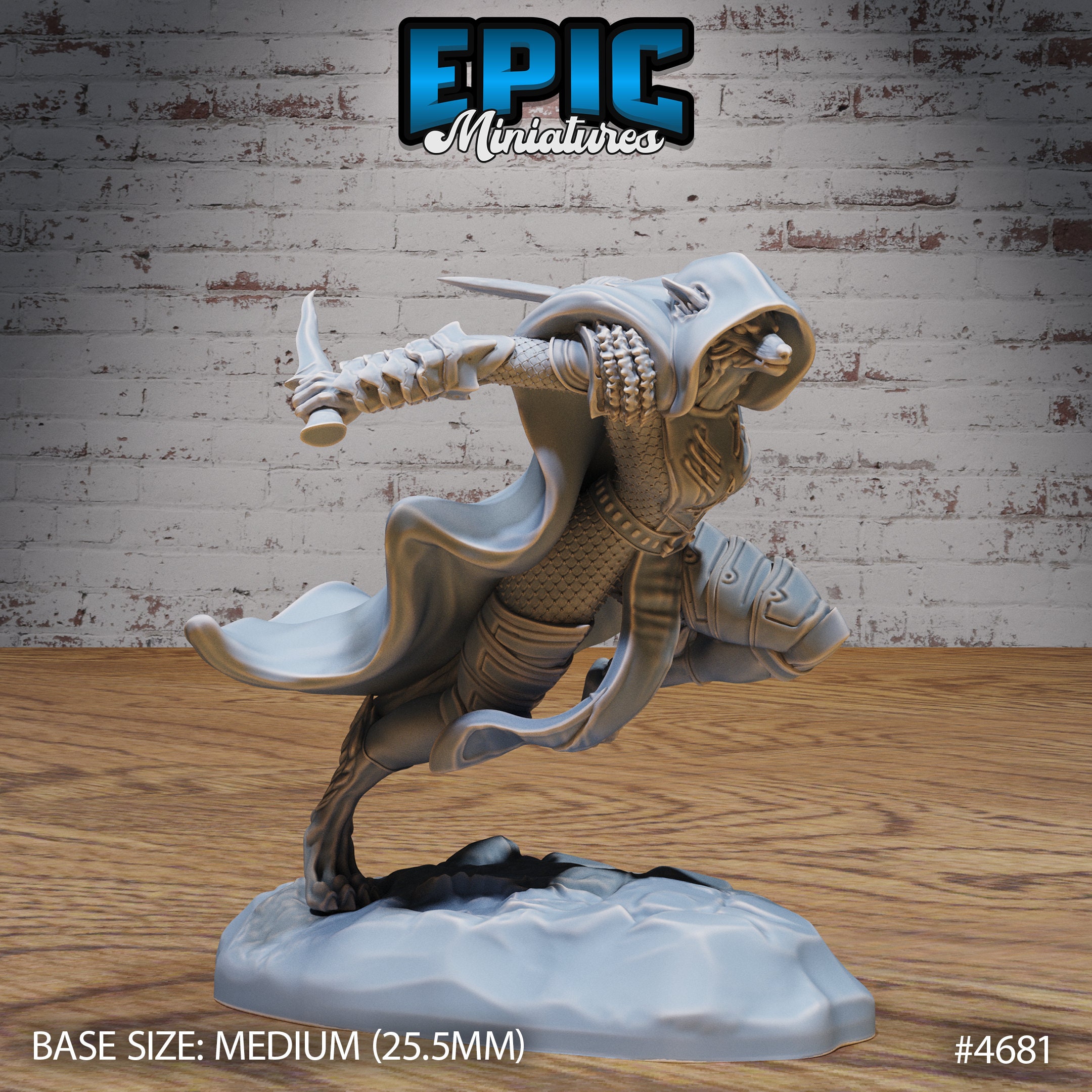 Werewolf Armored Female Set of 4 DND Miniatures Beast Hunt Collection ...
