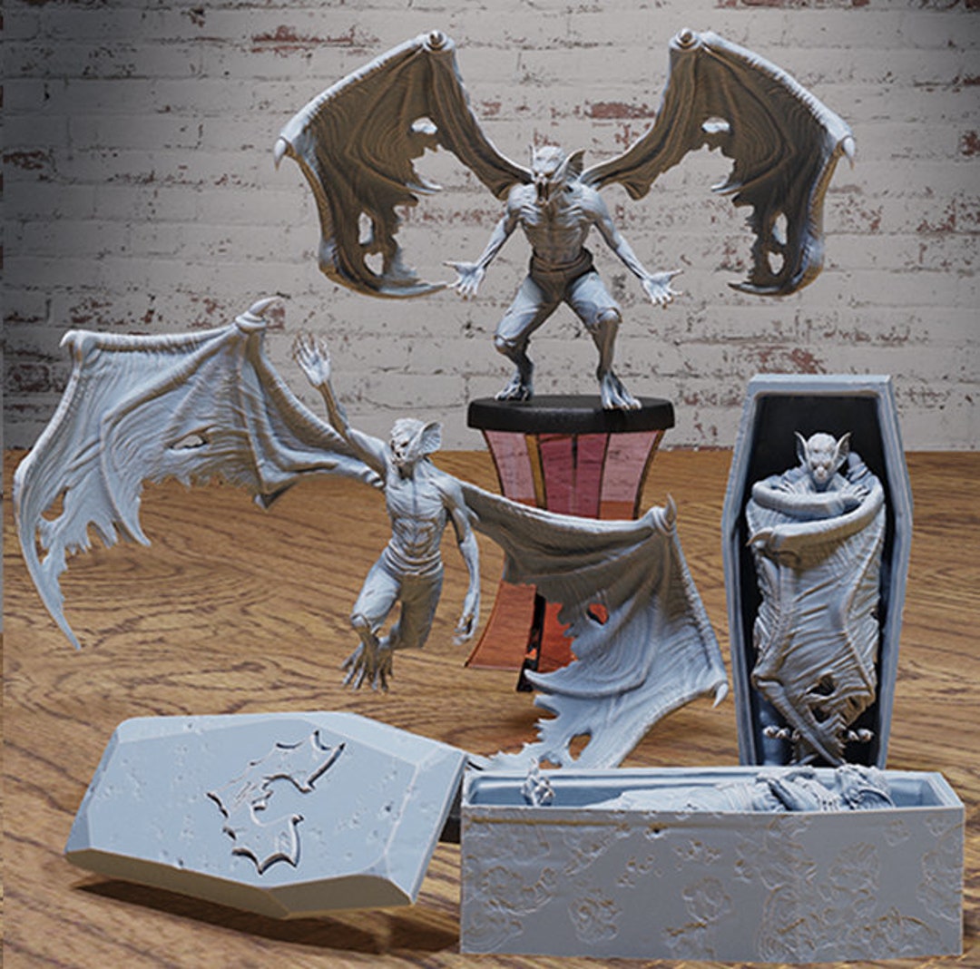 Great Vampire Set of 4 DND Miniatures Vampire Invasion Collection ...