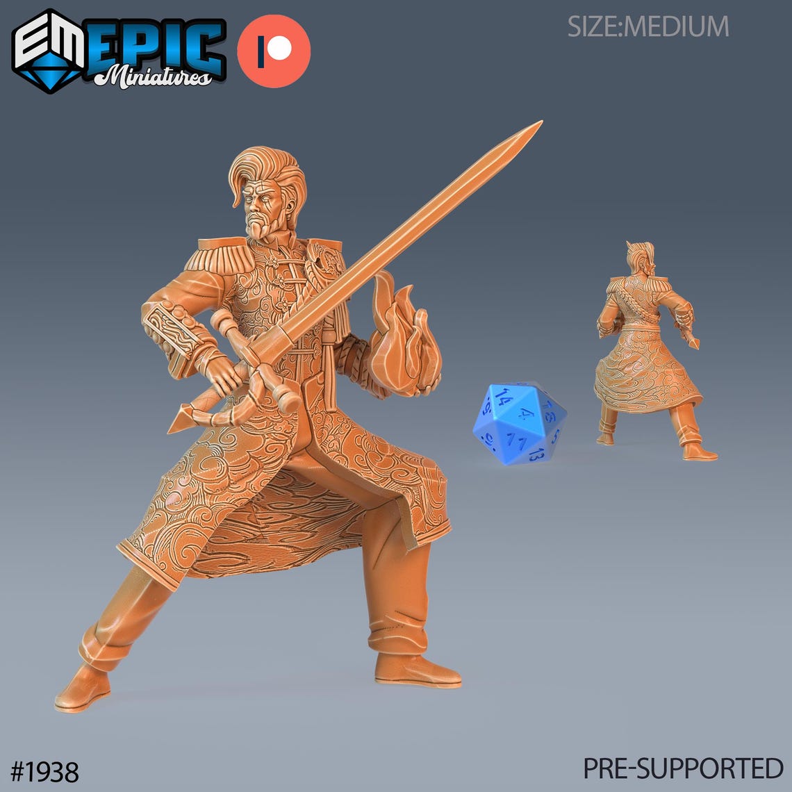 Marine Admiral DND Miniatures Treasure Hunt Collection Dungeons and ...