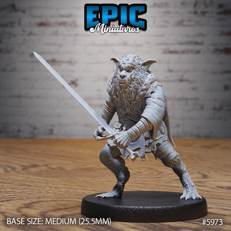 Northern Bugbear Set of 3 DND Miniatures Snow Orcs Collection Dungeons ...