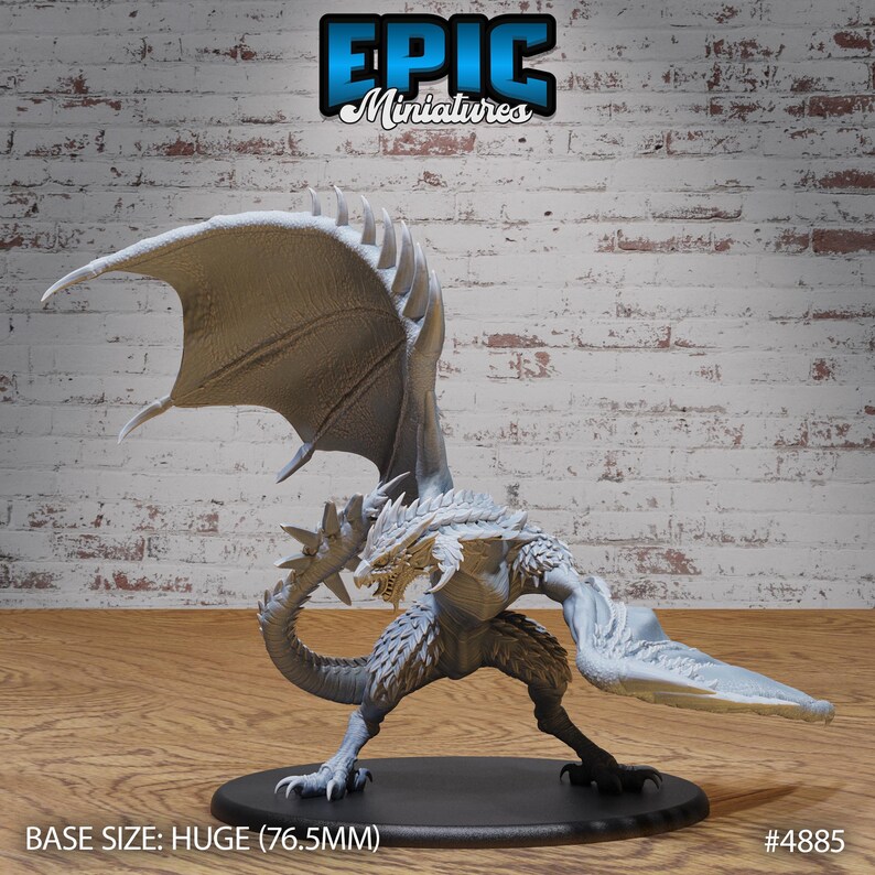 Huge Demise Wyvern Set of 3 DND Miniatures Age of Dragons Collection ...