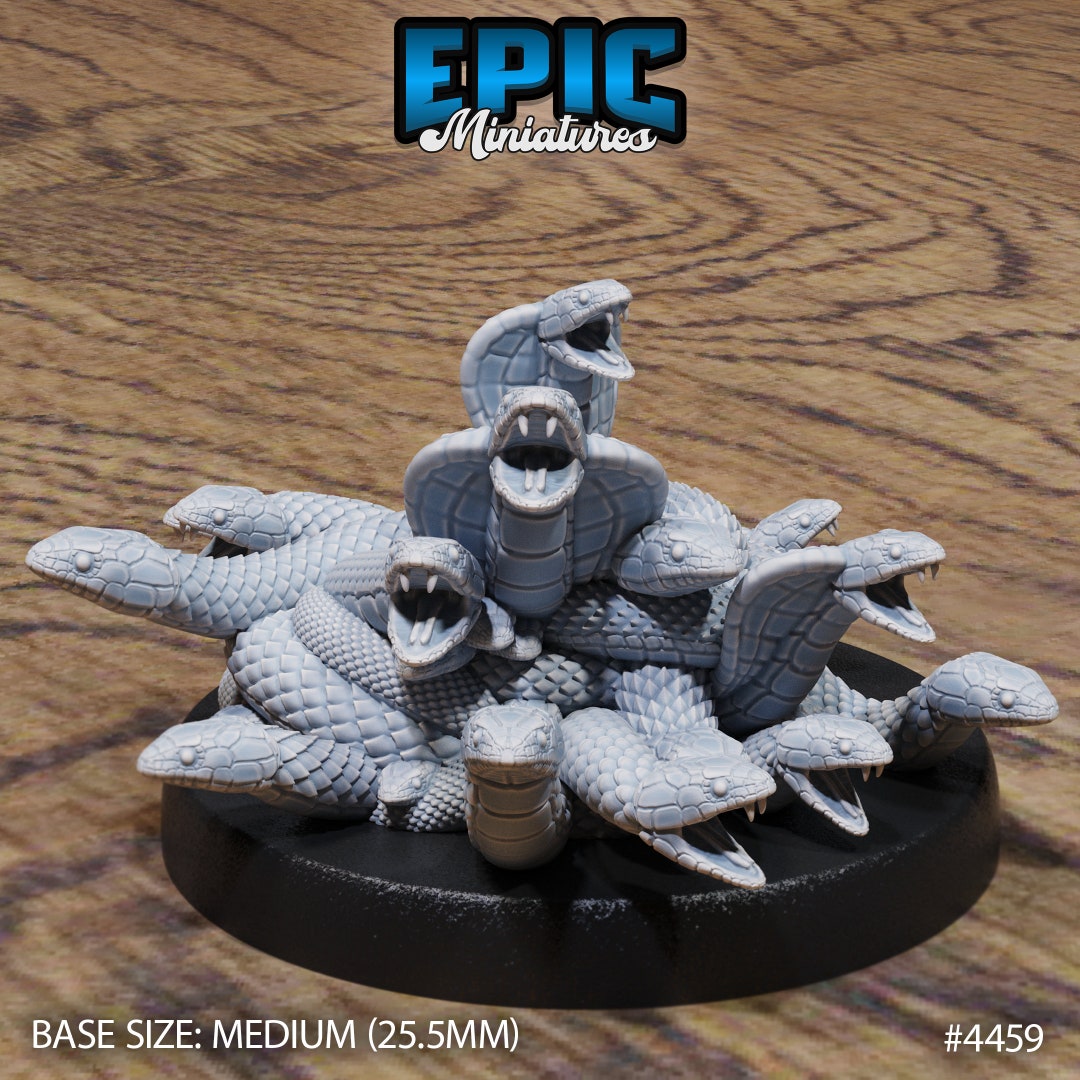 Snake Swarm Set of 2 DND Miniatures Serpents Rage Collection Dungeons ...