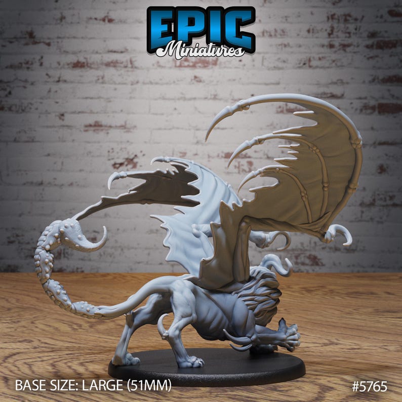 Manticore Classic Set of 3 DND Miniatures Cultist Circle Collection ...
