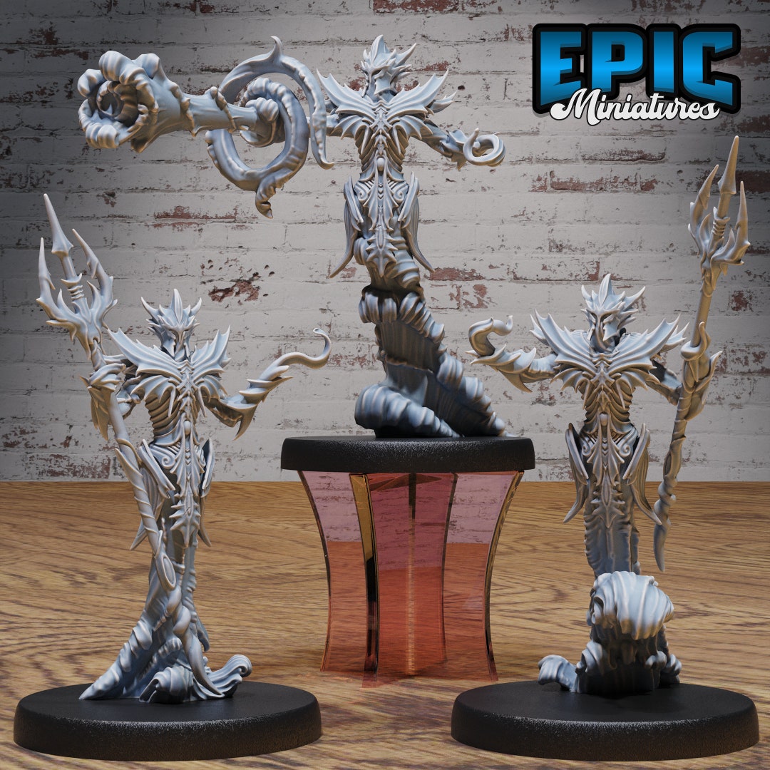 Water Myrmidon Set of 3 DND Miniatures Safari Tour Collection Dungeons ...