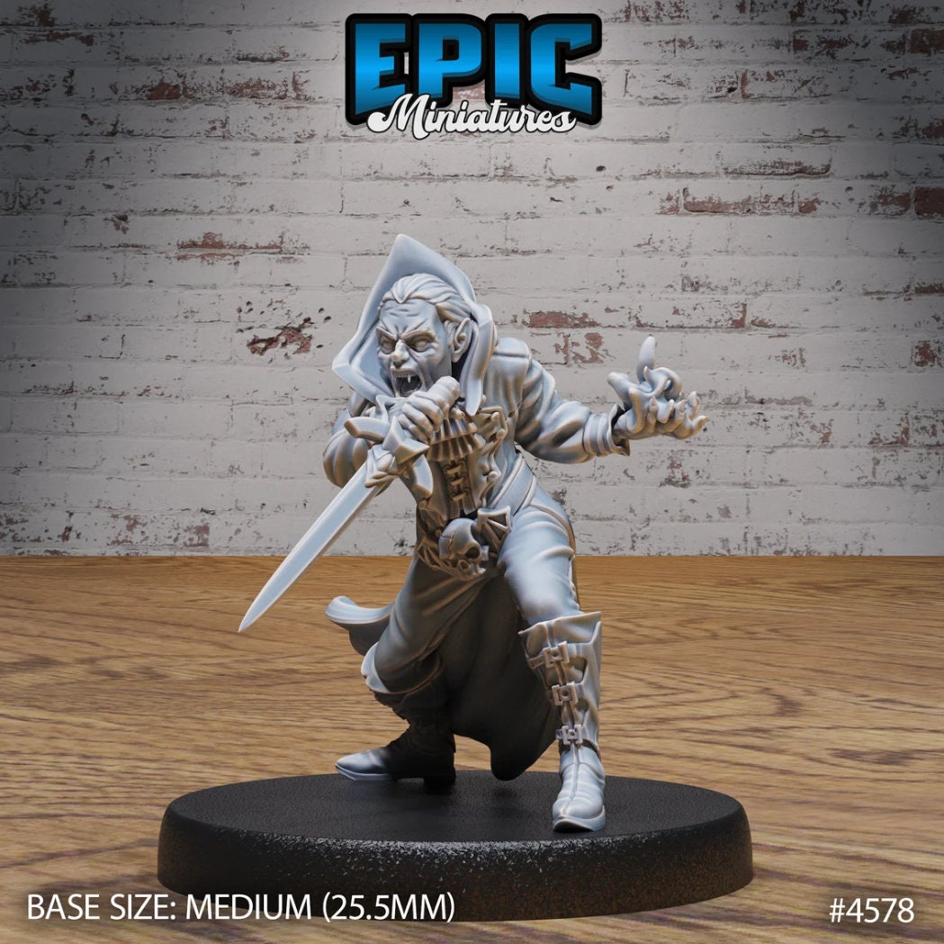 Vampire Army Set of 8 DND Miniatures Vampire Invasion Collection ...