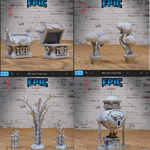 Eastern Temple Scatter Terrain DND Miniatures Legends of the East ...