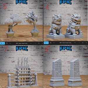 Eastern Temple Scatter Terrain DND Miniatures Legends of the East ...