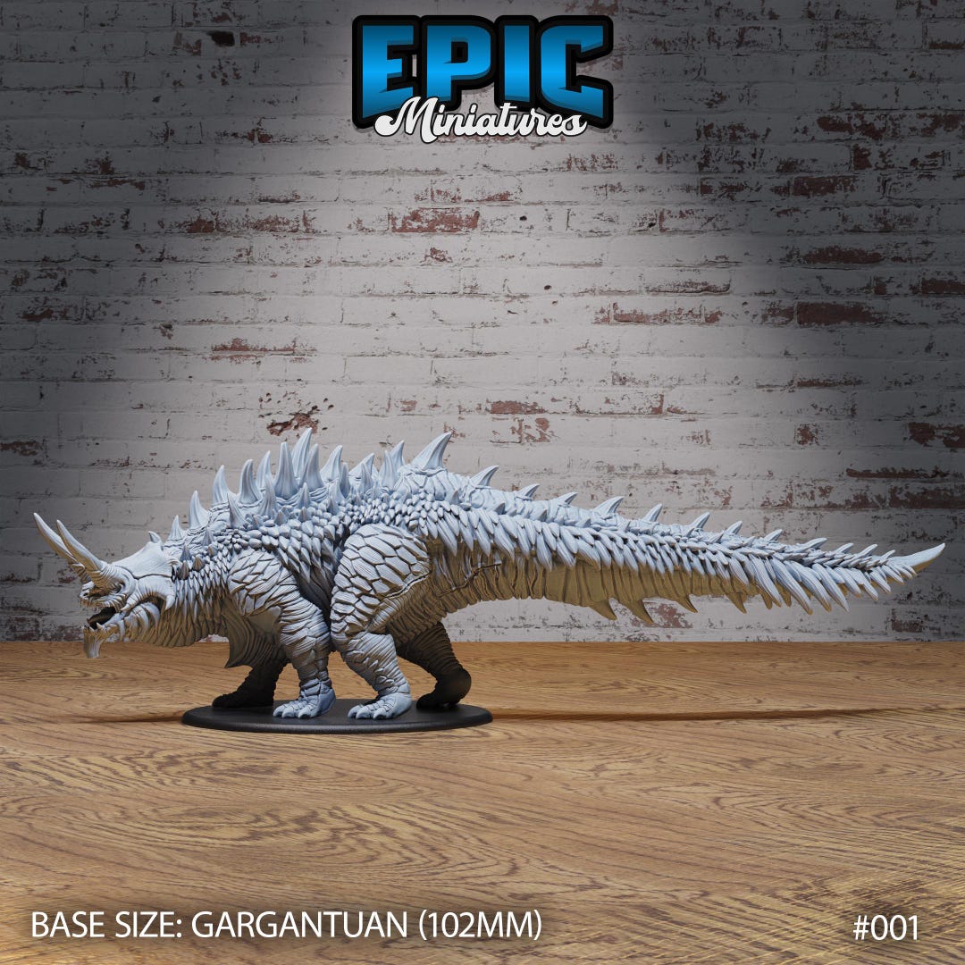 Ancient Tarasque DND Miniatures Orc Army Pack Collection Dungeons and ...