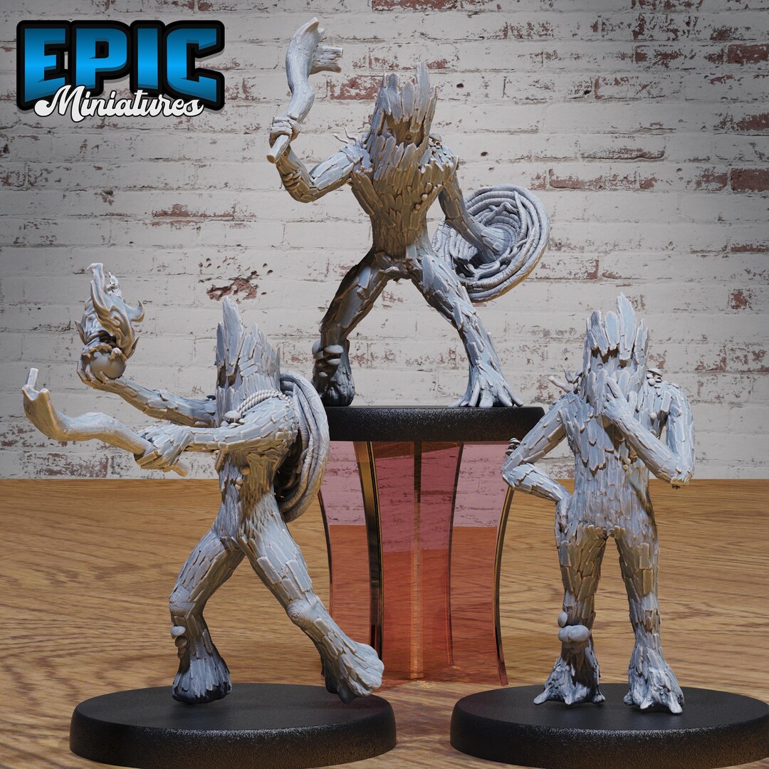 Wood Woad Set of 3 DND Miniatures Halfling Meadows Collection Dungeons ...