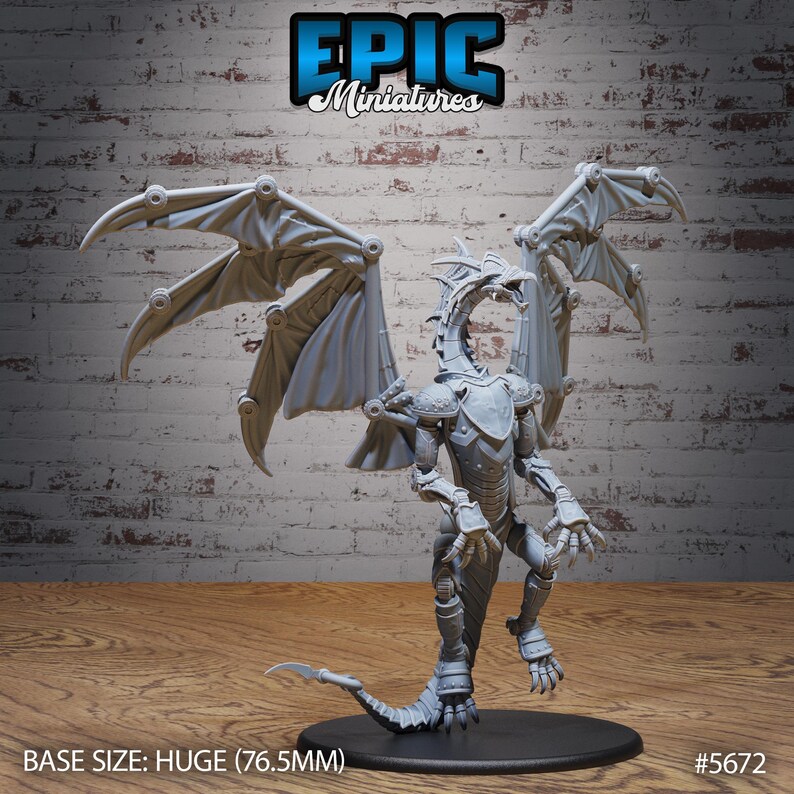 Dragon Construct Set of 3 DND Miniatures Mechanus Clockwork Collection ...