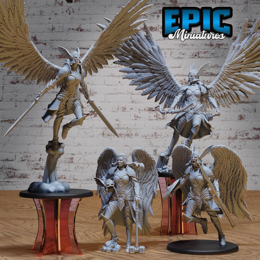Valkyrie Set of 3 DND Miniatures Northern Tales Collection Dungeons and ...